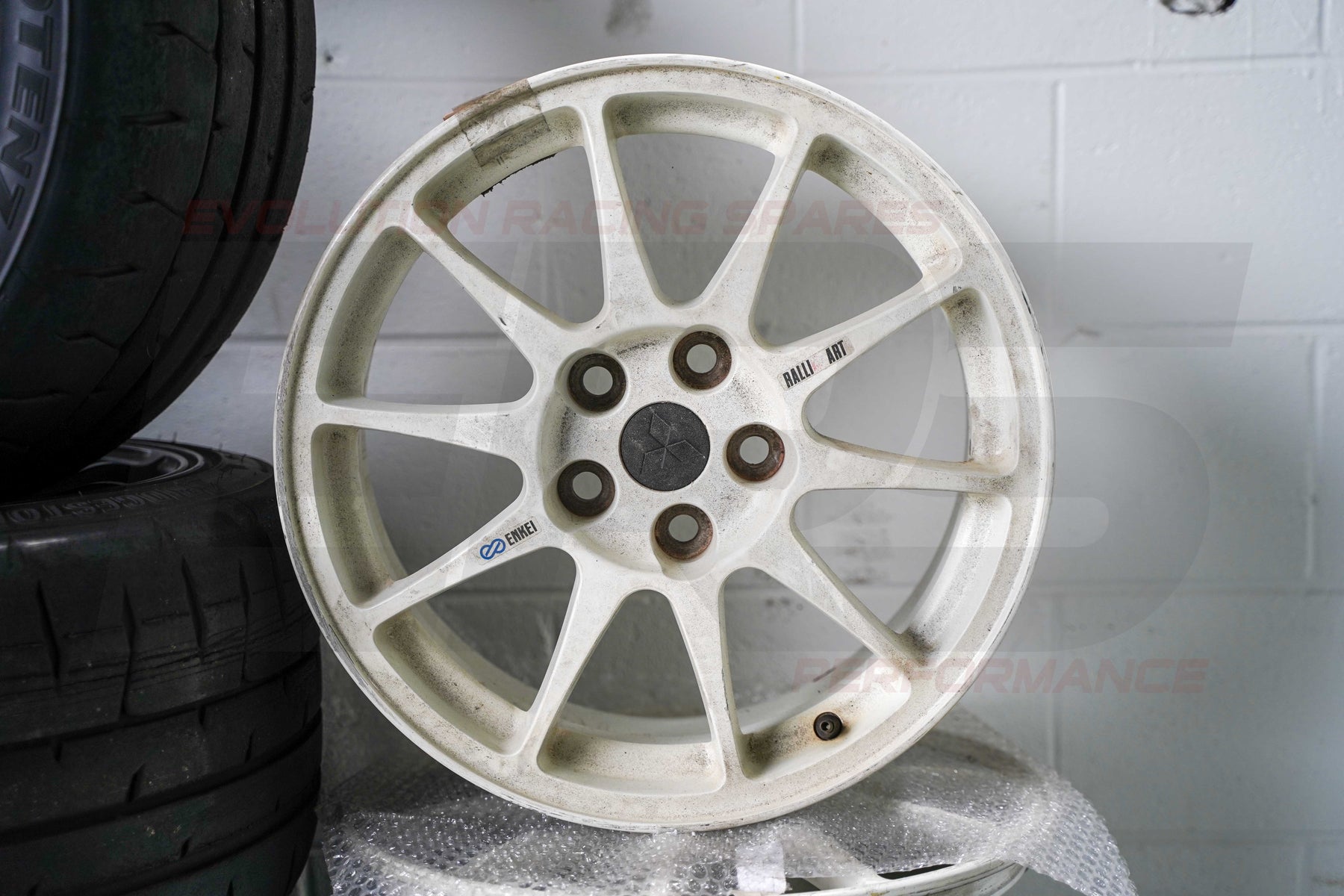 Genuine Mitsubishi Evo 6.5 TME Enkei Wheels 17x7.5 +38 5-114.3 ...