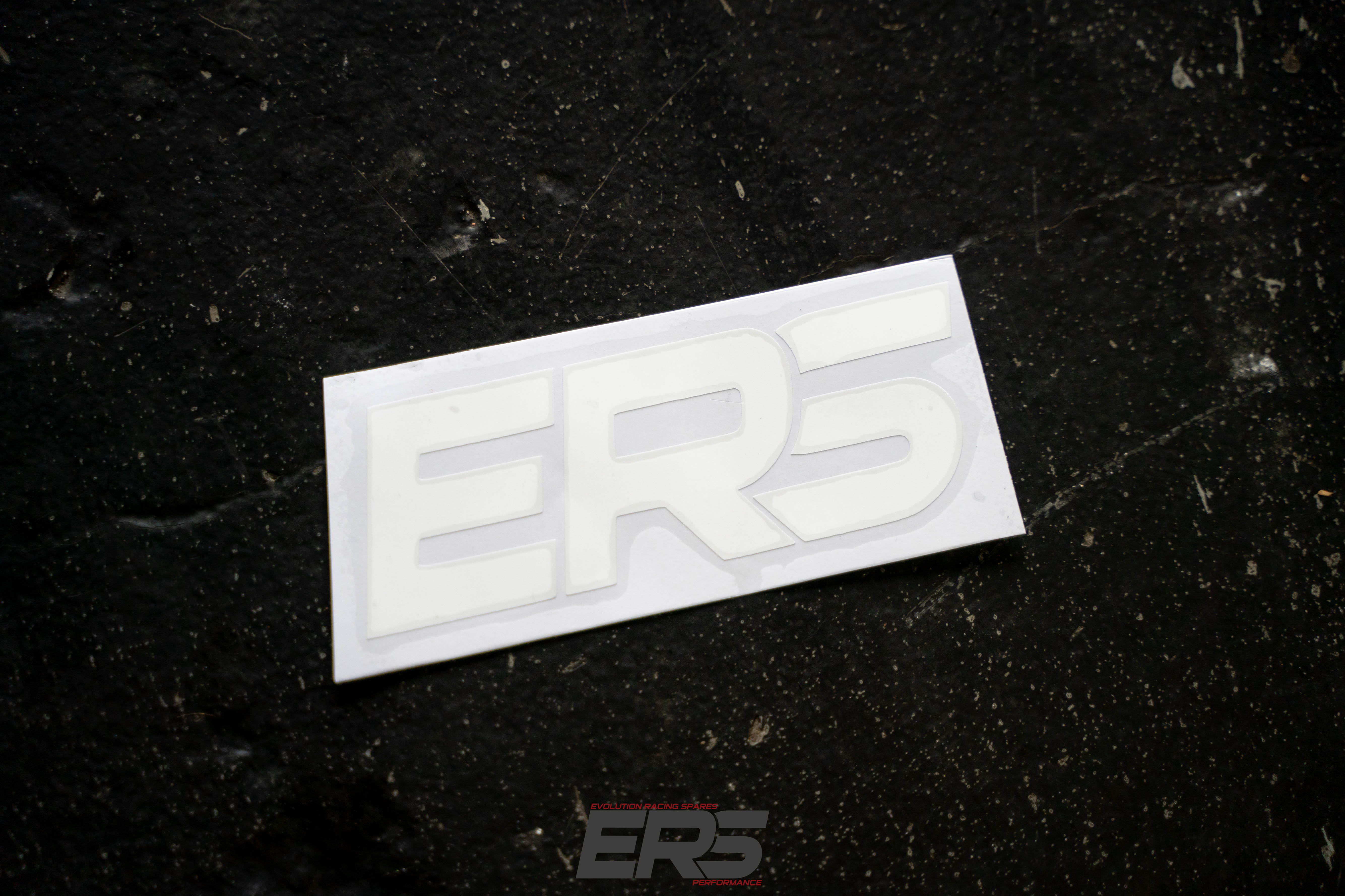ERS Rear Quarter Sticker - White – Evolution Racing Spares