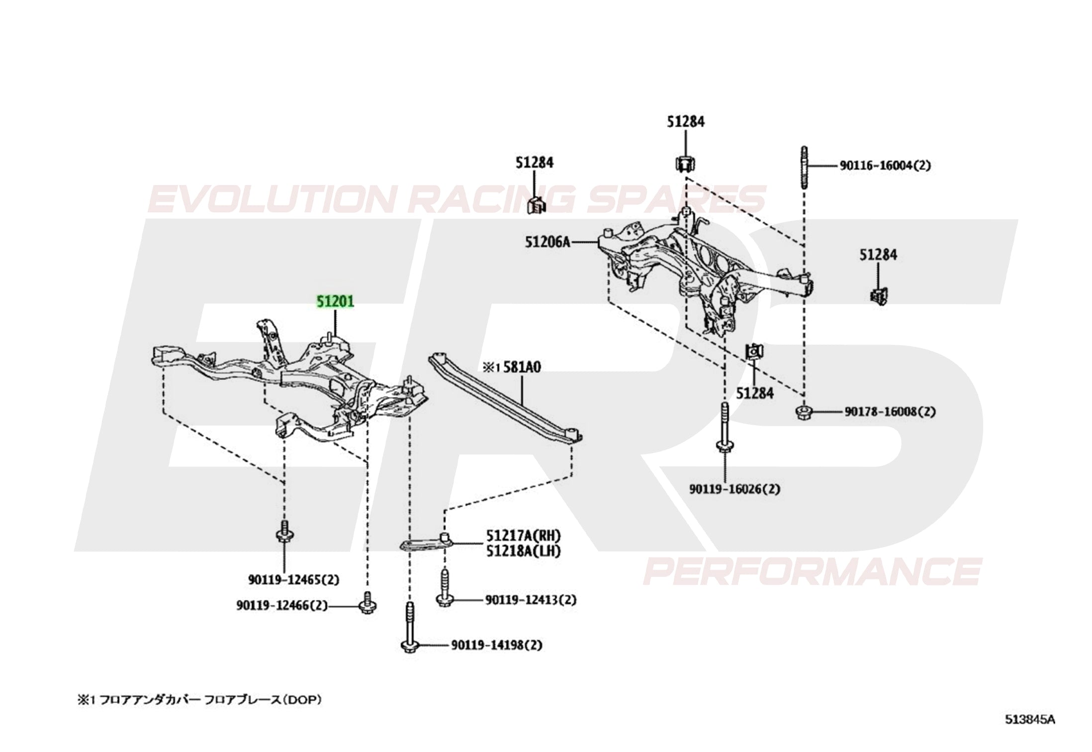 Front Subframe Cross Member | Suits Toyota GR Yaris – Evolution Racing ...
