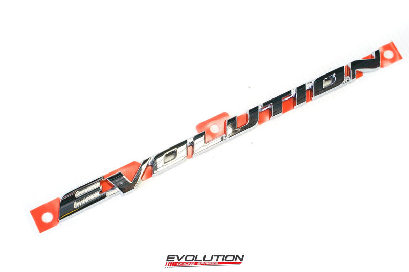 Mitsubishi OEM Evo 10 X Rear "Evolution" Badge Emblem (7415A214 ...