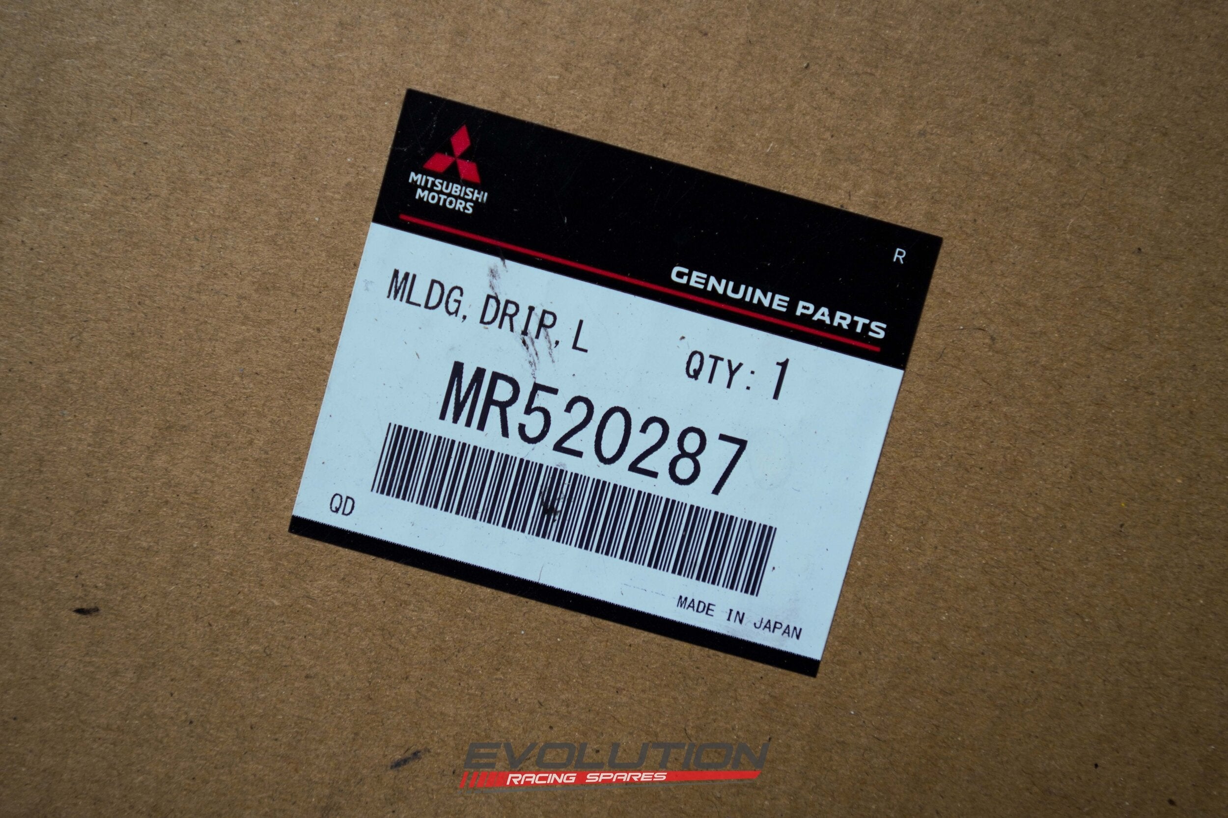 Mitsubishi OEM Evo 7 8 9 Drip Moulding LHS Passenger (MR520287 ...